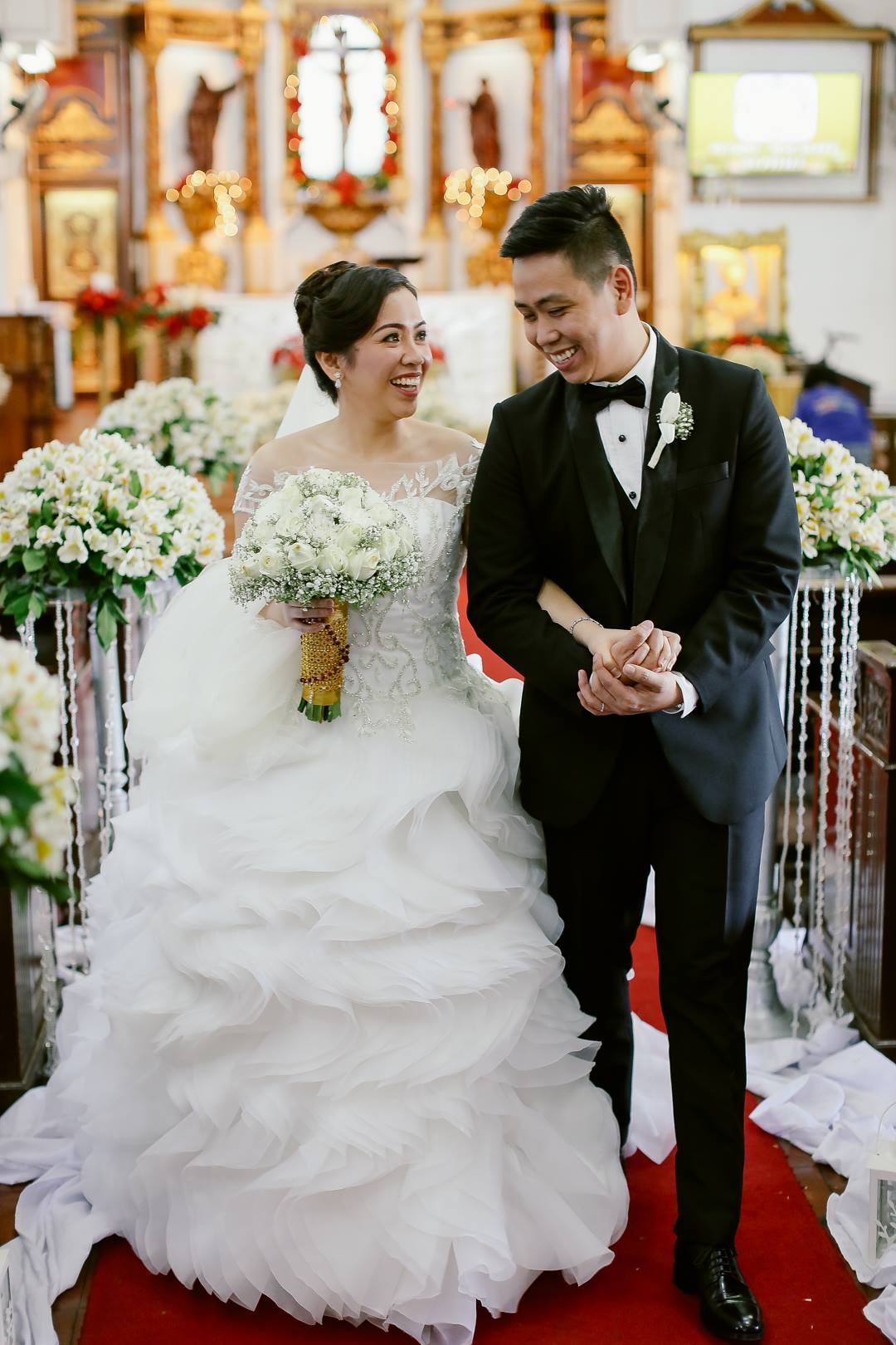 Ralph & Jaivie's A Gold Themed Church Wedding In Muntinlupa Photo 97940