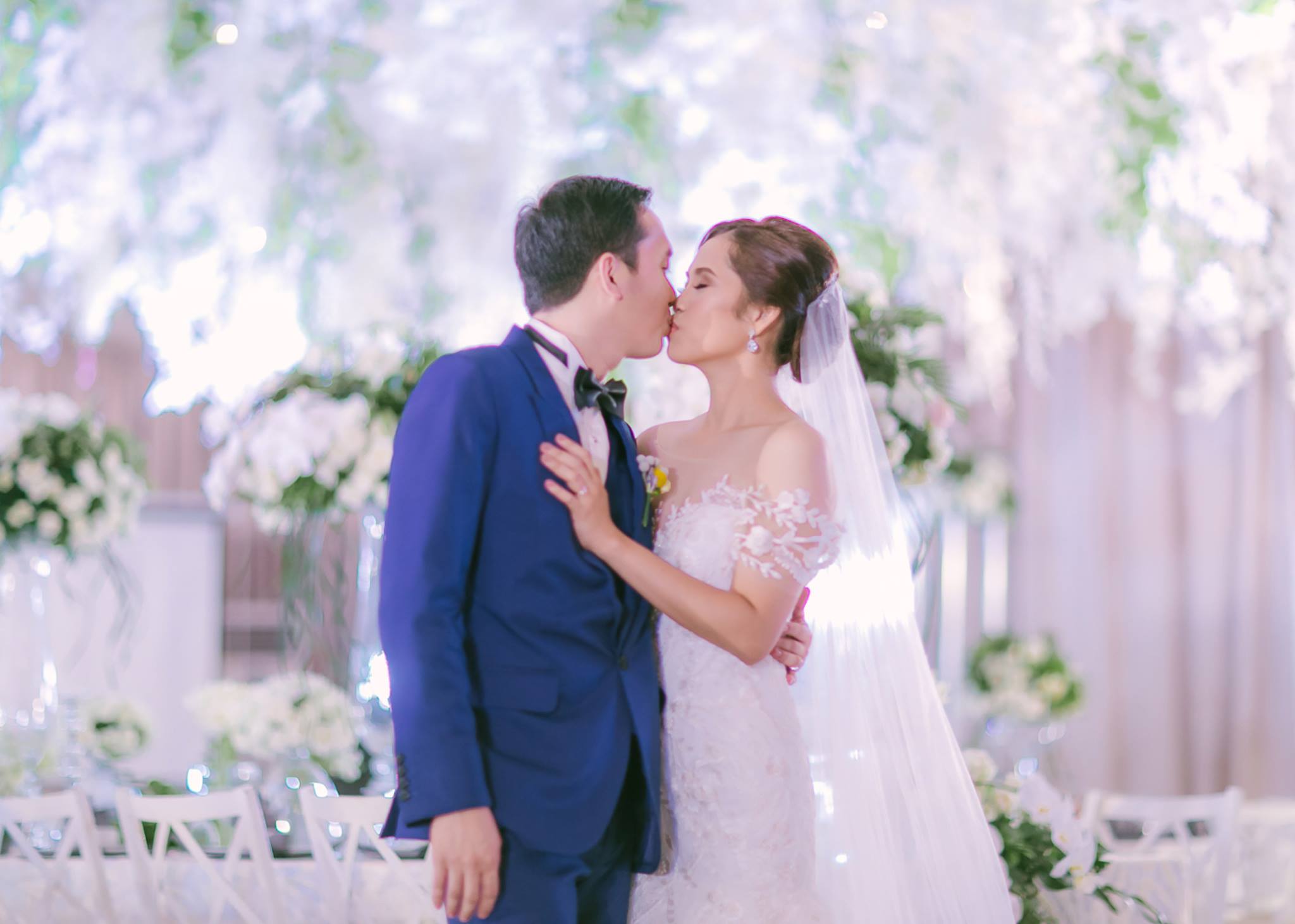 Aries & Yanie's A Cyan and Grey Themed Garden Wedding in Pampanga