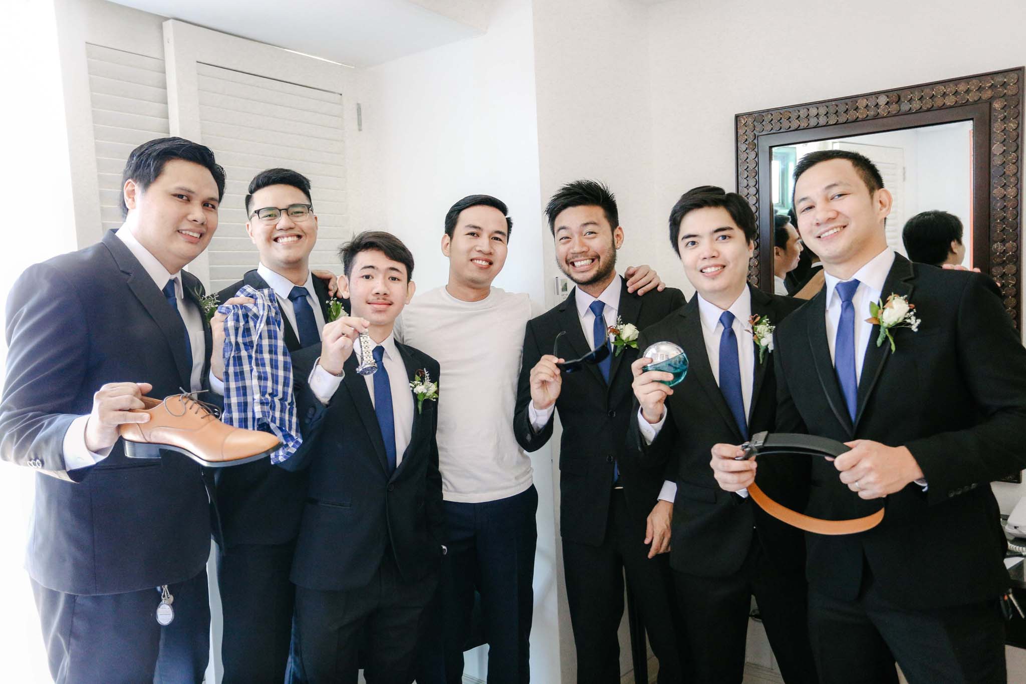Francis & Kaycee's A Navy Blue Themed Church Wedding In Muntinlupa ...