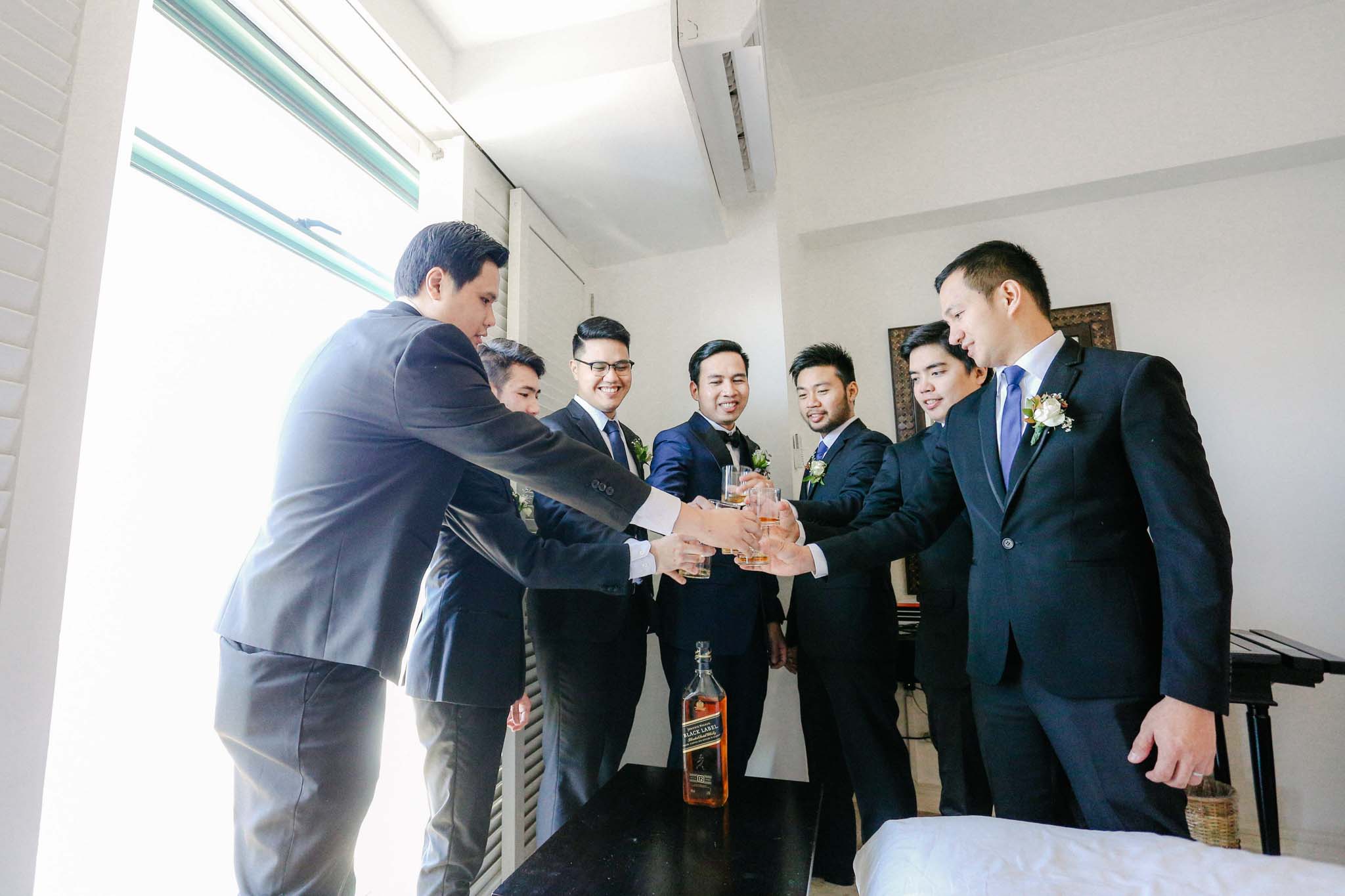 Francis & Kaycee's A Navy Blue Themed Church Wedding In Muntinlupa ...