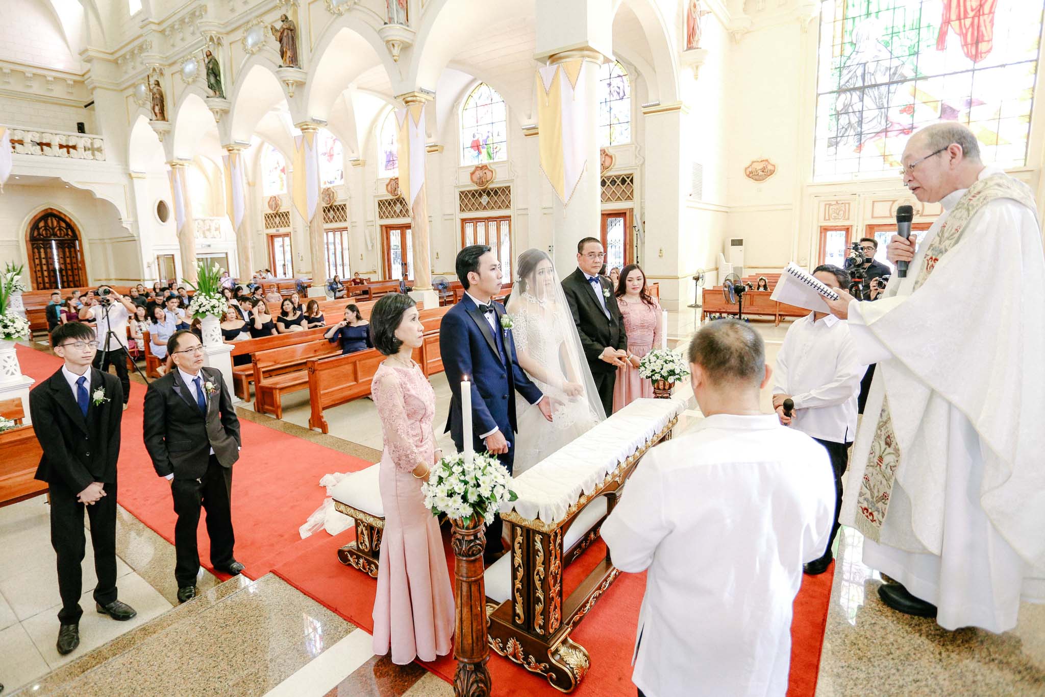 Francis & Kaycee's A Navy Blue Themed Church Wedding In Muntinlupa ...