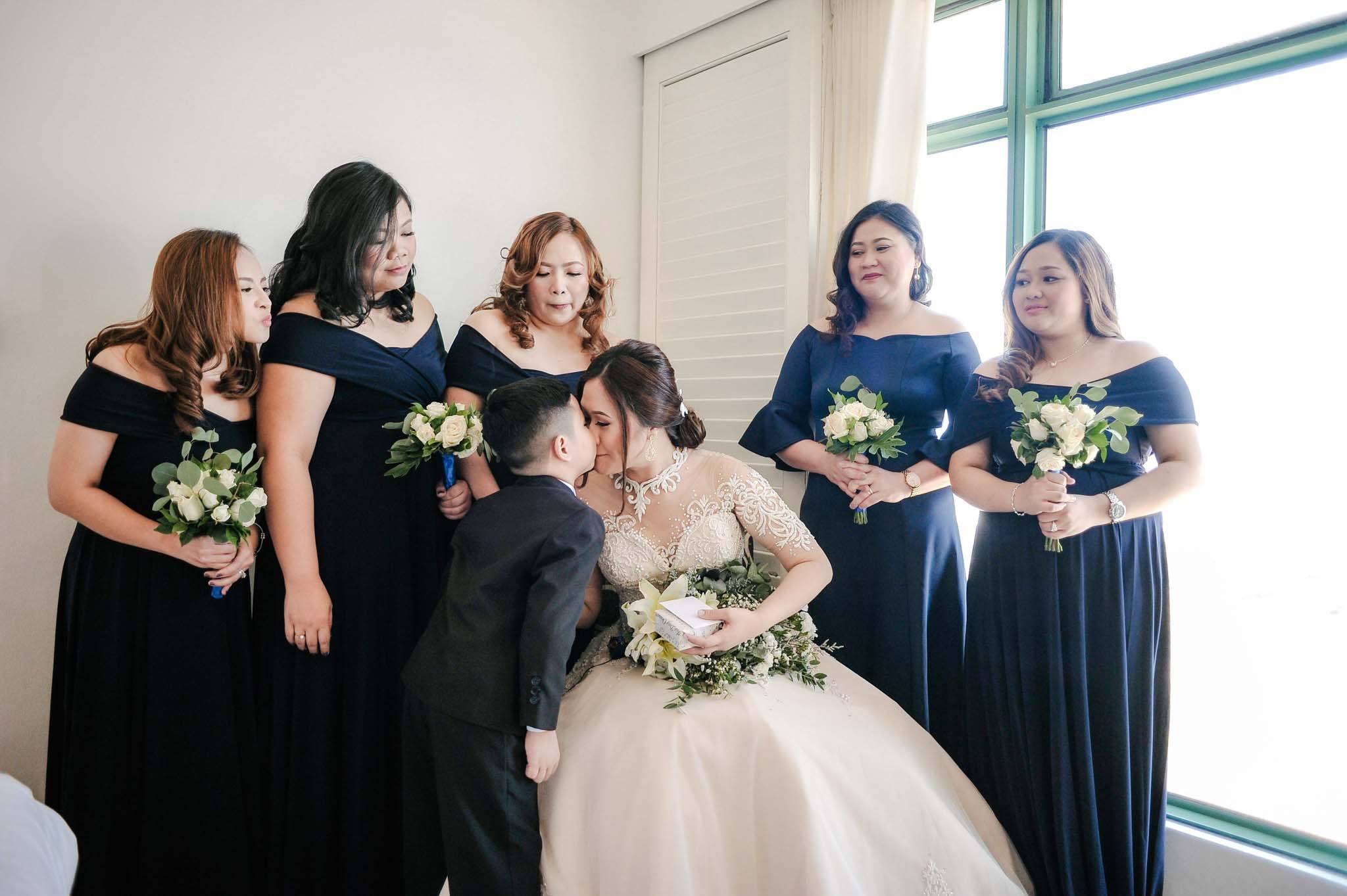 Francis & Kaycee's A Navy Blue Themed Church Wedding In Muntinlupa ...