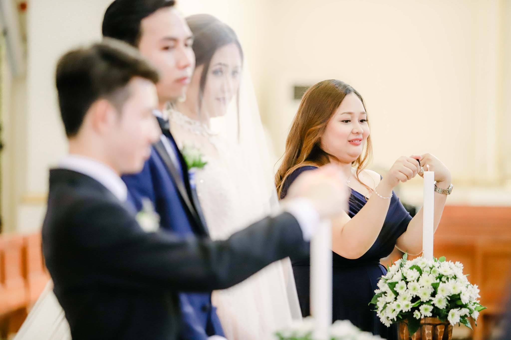 Francis & Kaycee's A Navy Blue Themed Church Wedding In Muntinlupa ...