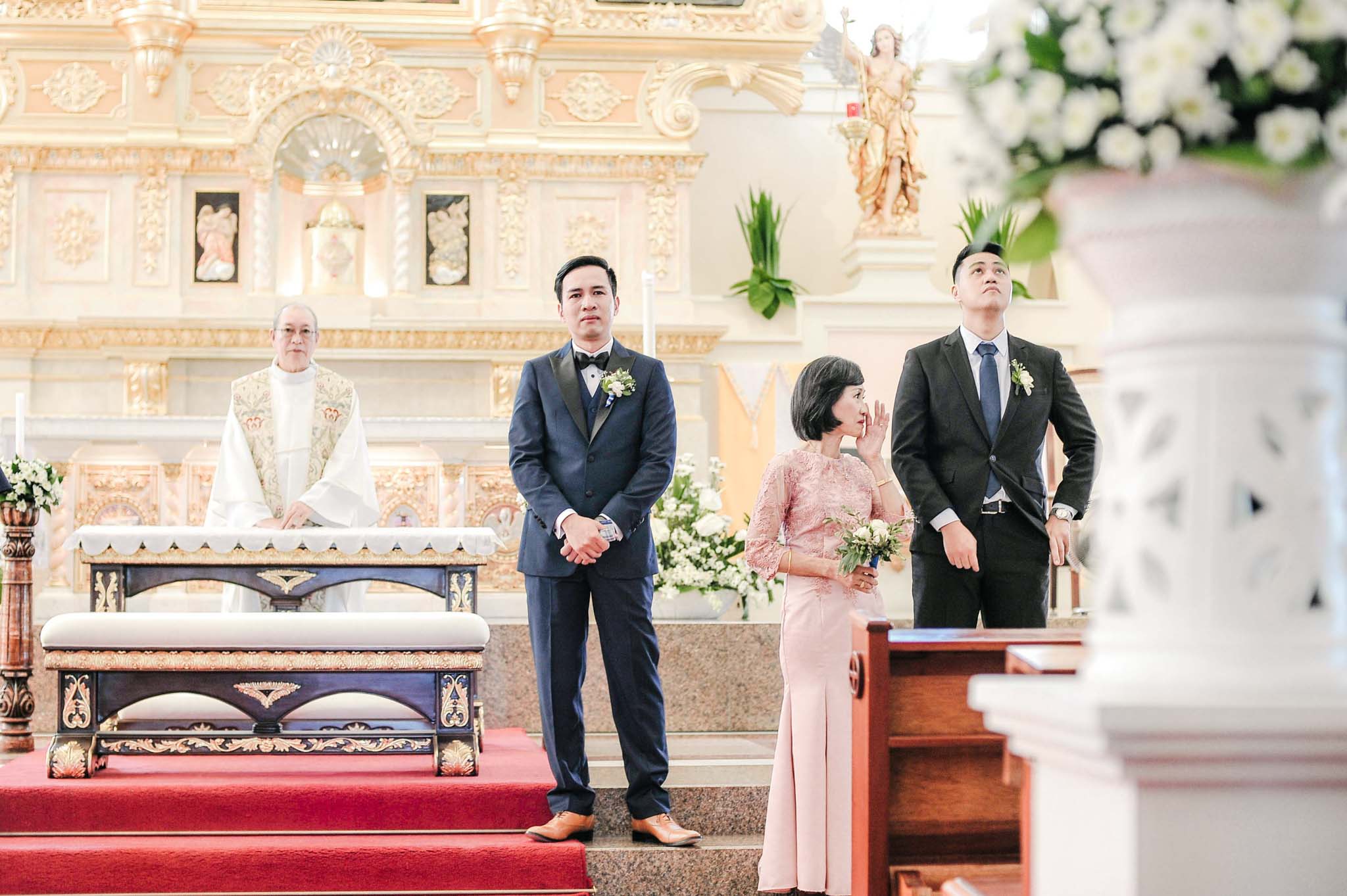 Francis & Kaycee's A Navy Blue Themed Church Wedding In Muntinlupa ...