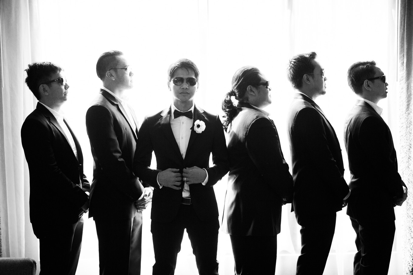 Moshe & Jem's An All Black Themed Rooftop Wedding in BGC Photo 69673