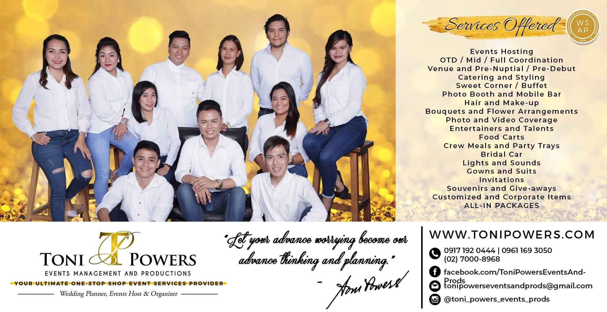 Toni Powers Events Management And Productions - Wedding coordinator